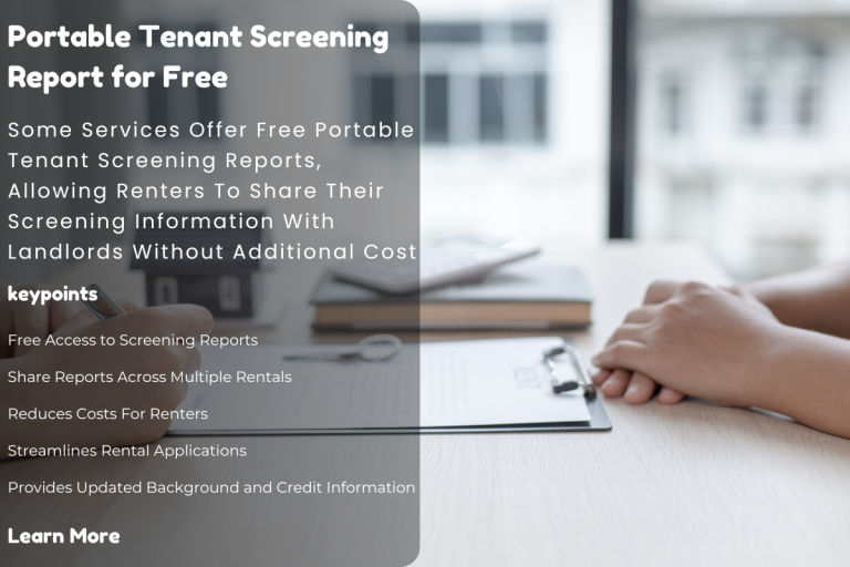 Where to Get a Portable Tenant Screening Report for Free - Precise Hire
