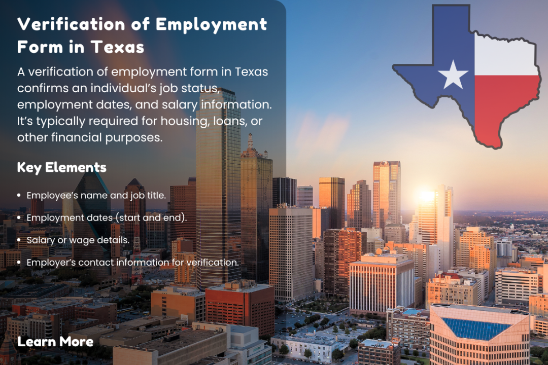 Complete Guide to the Verification of Employment Form in Texas - Precise Hire